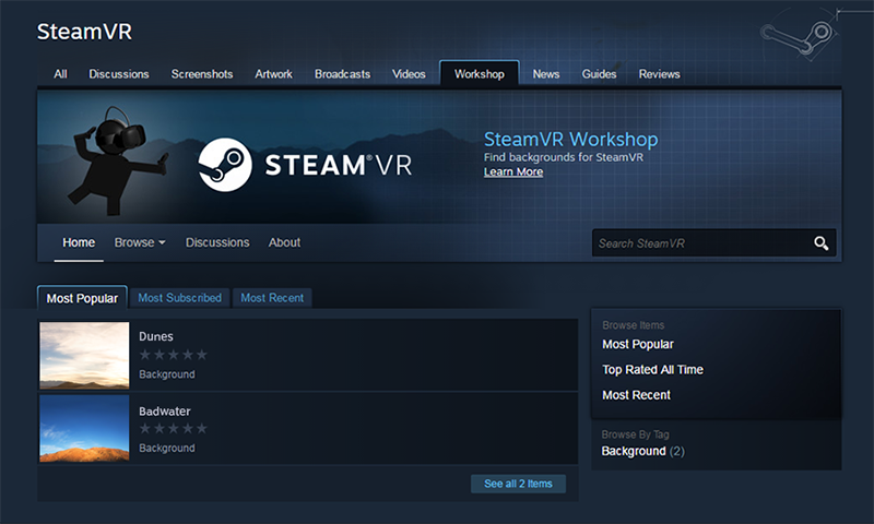Steam SteamVR Introducing two new SteamVR features
